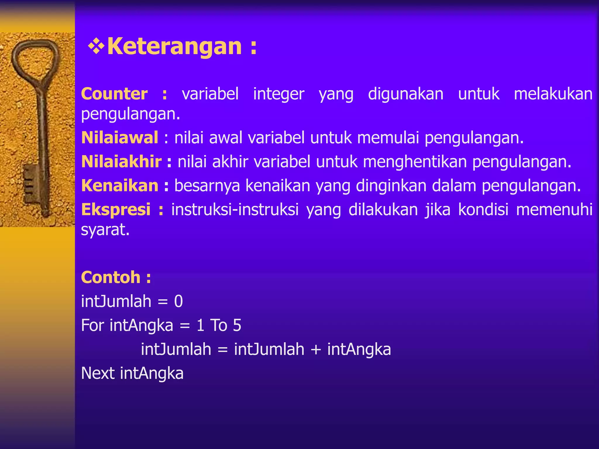 Perulangan Dan Kondisi.ppt