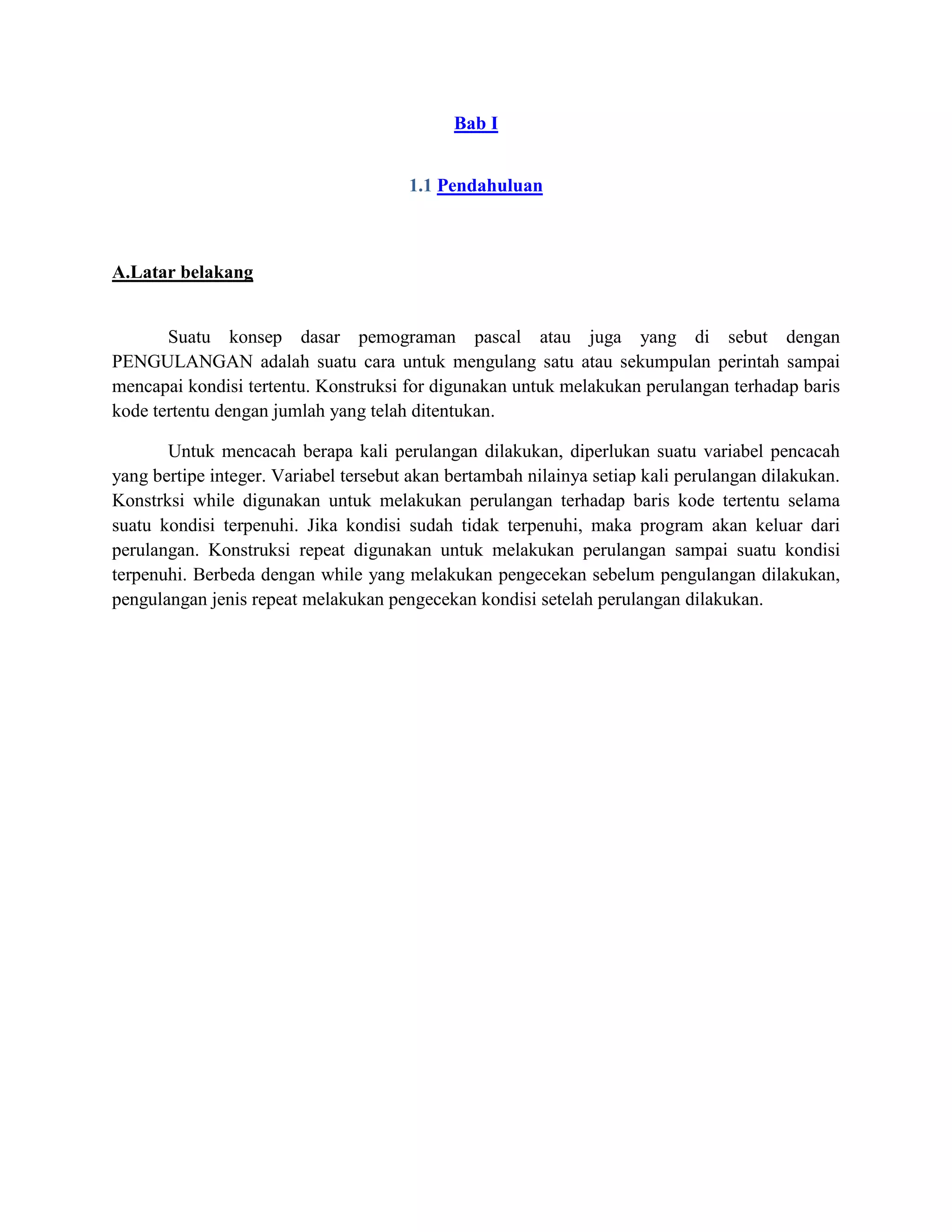 Perulangan java | PDF