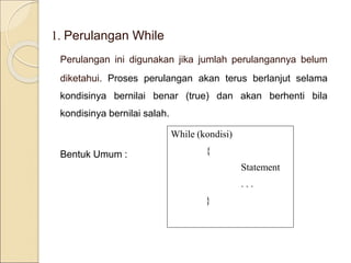 PEMROGRAMAN PYTHON PERULANGAN (LOOPING).ppt