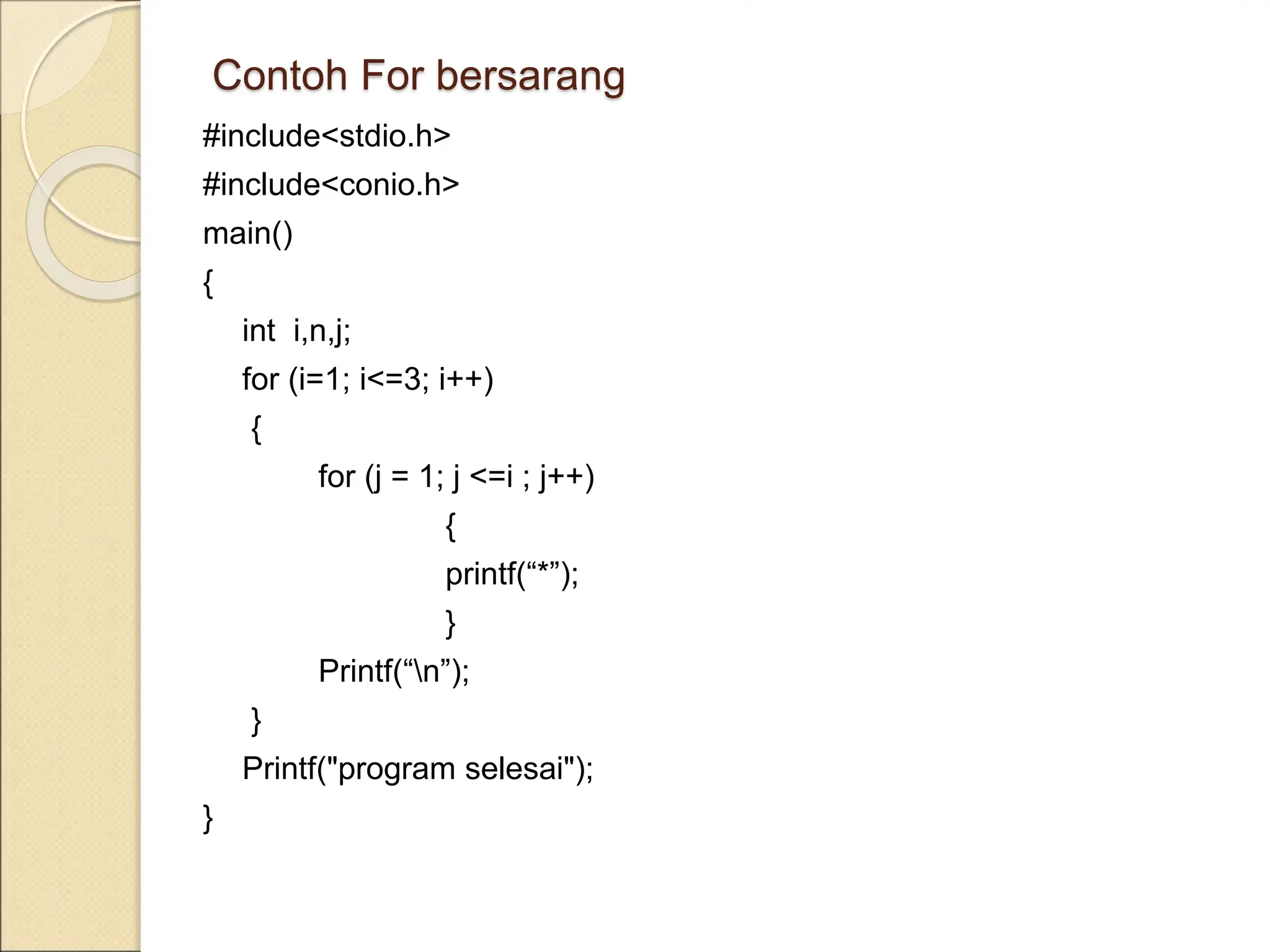 PERULANGAN (LOOPING) PADA PEMROGRAMAN KOMPUTER | PPT