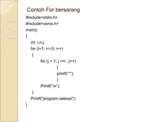 PERULANGAN (LOOPING) PADA PEMROGRAMAN KOMPUTER | PPT