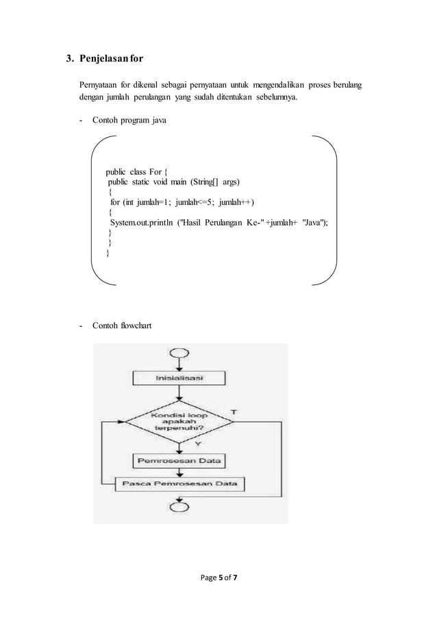 Perulangan pada java | PDF