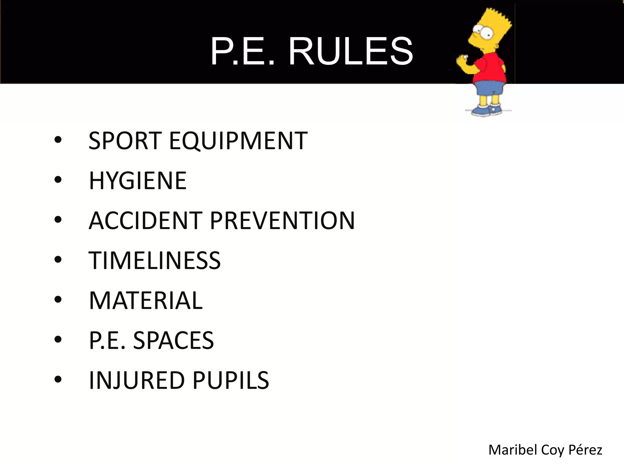 PE rules | PPTX