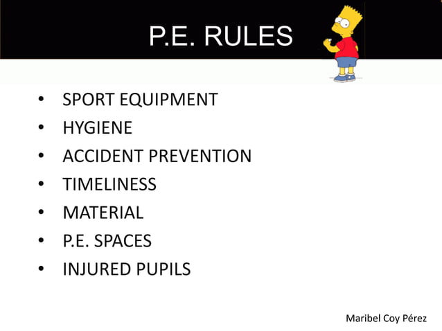 PE rules | PPTX