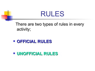 PE Rules and Safety | PPT