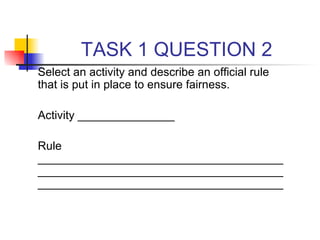 PE Rules and Safety | PPT