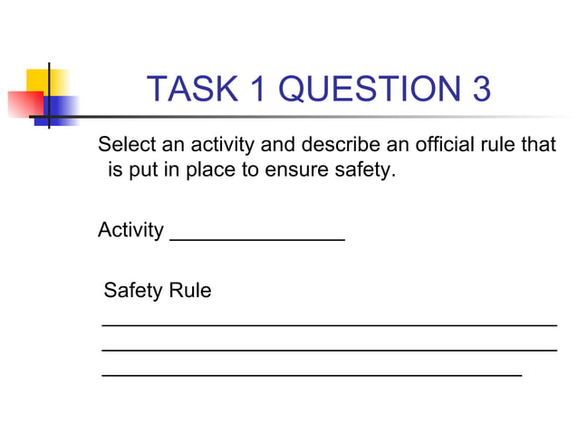 PE Rules and Safety | PPT