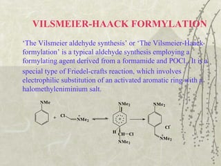Vilsmeir reagent reactions by Perumal | PPT