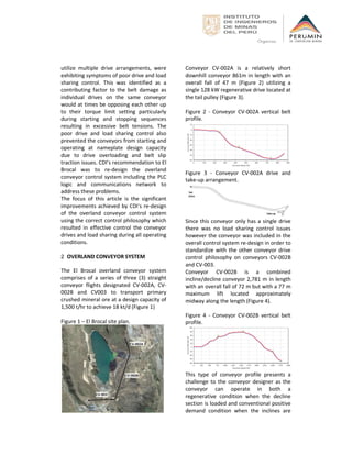 Perumin El Brocal Overland Conveyor - Control System Redesign and Implementation | PDF