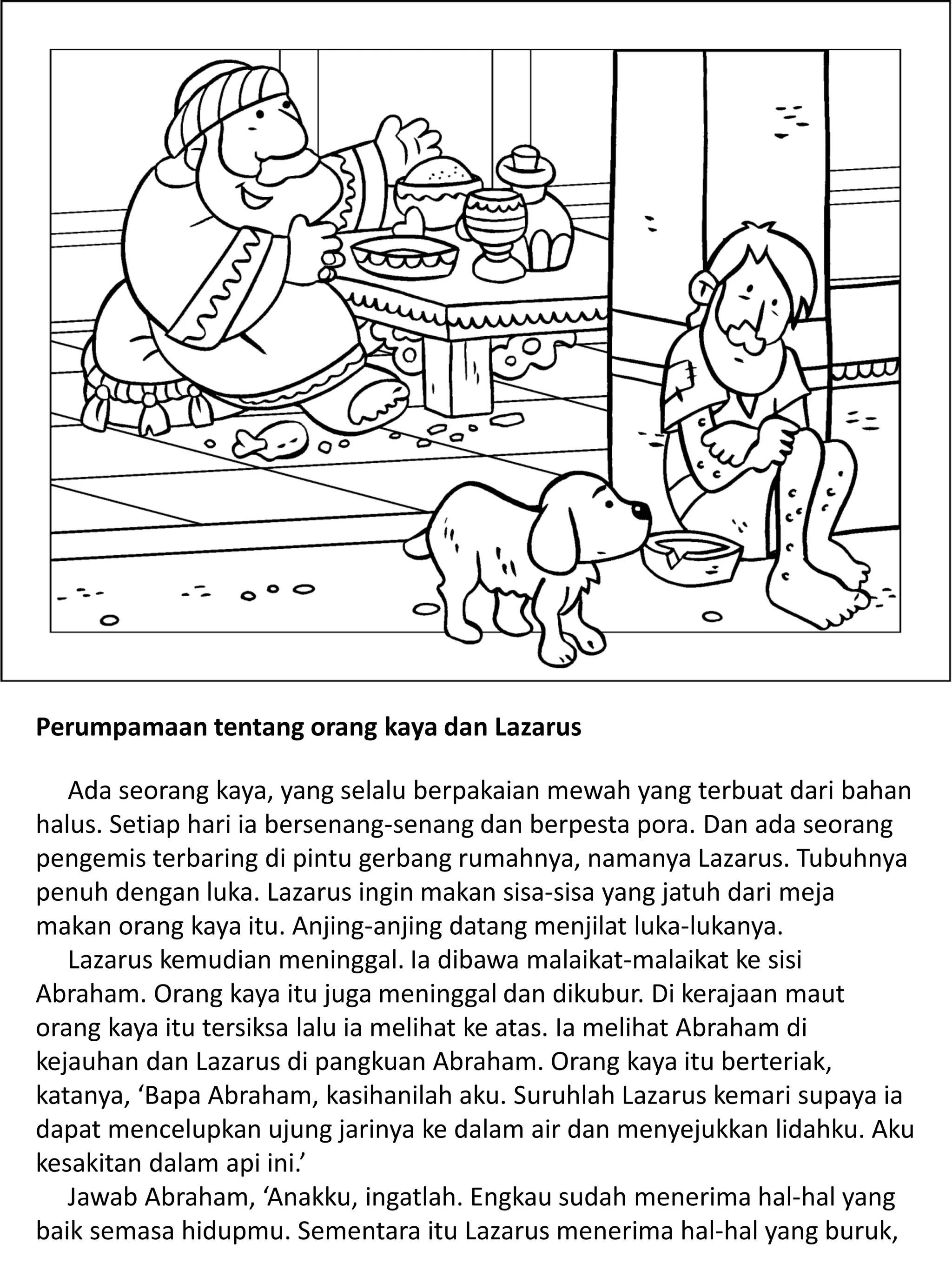 Perumpamaan Yesus untuk anak anak - buku mewarnai | PDF