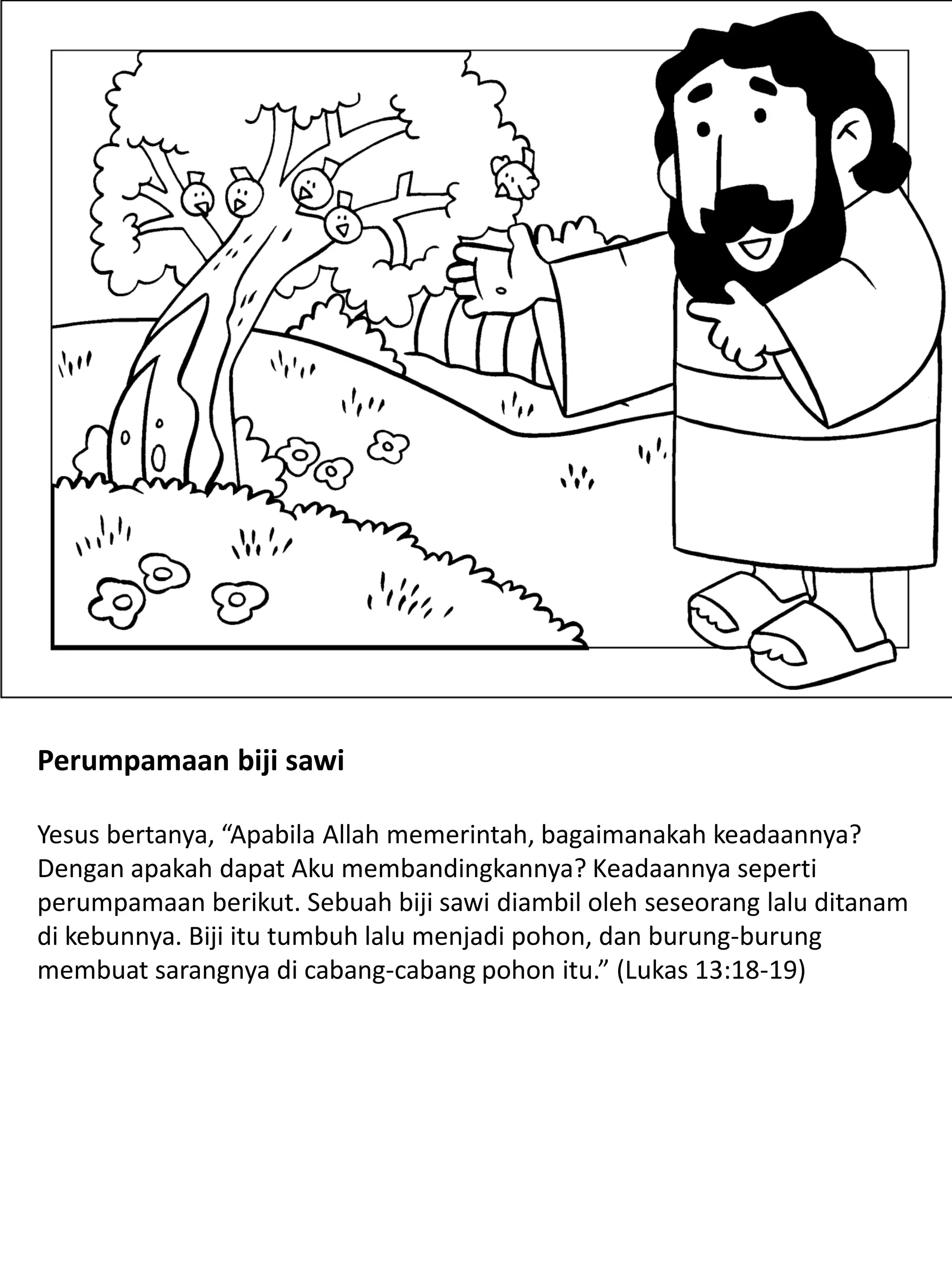 Perumpamaan Yesus untuk anak anak - buku mewarnai | PDF