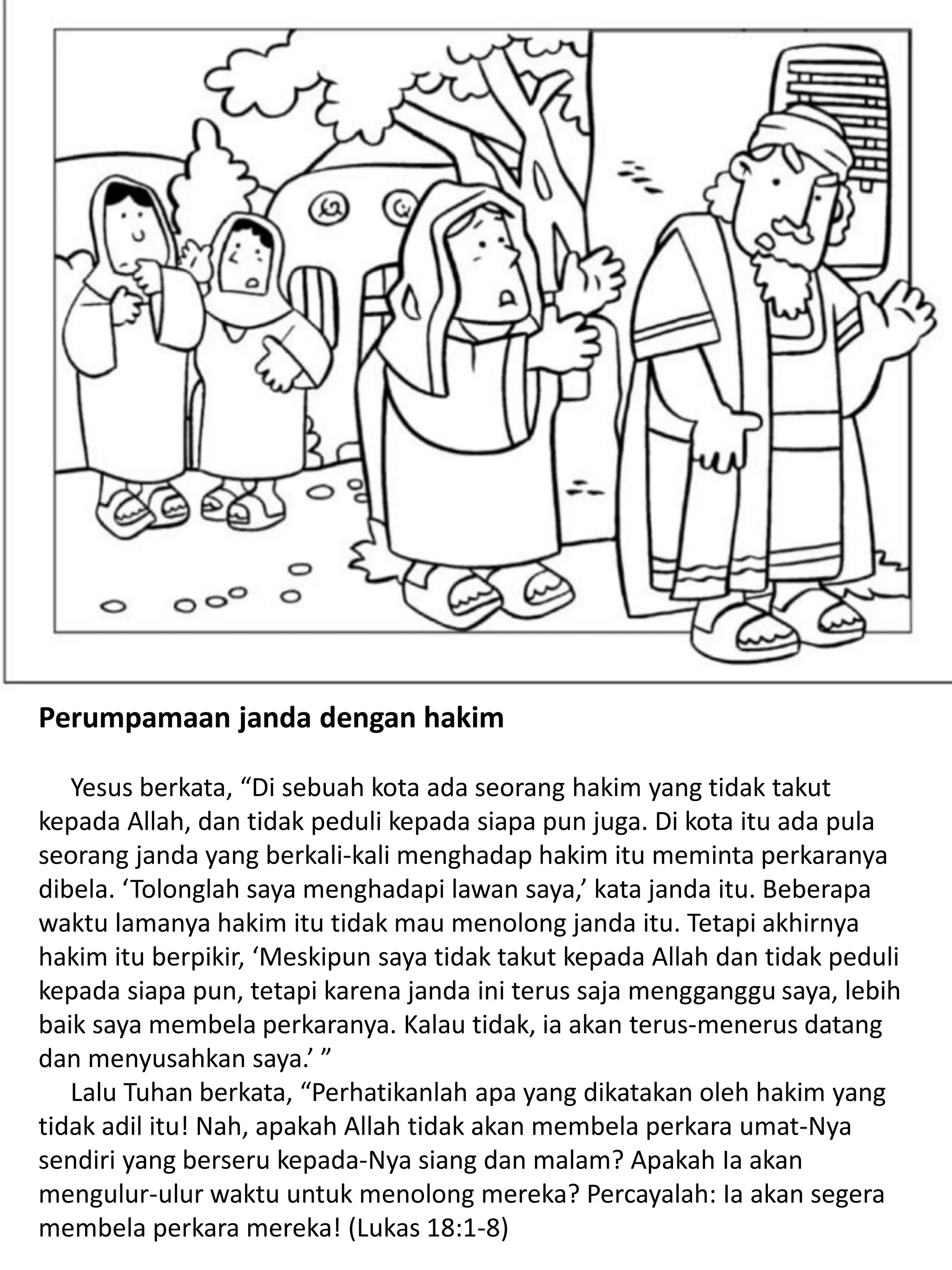 Perumpamaan Yesus untuk anak anak - buku mewarnai | PDF