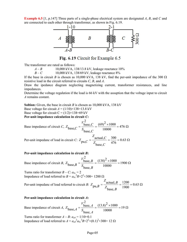 Per unit calculation