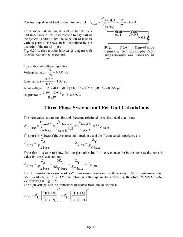 Per unit calculation