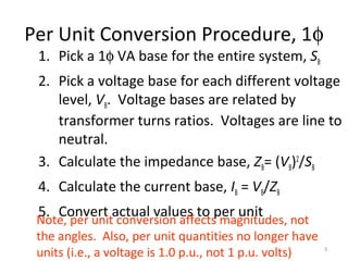 Per unit system | PPT