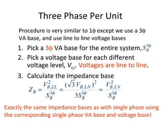 Per unit system | PPT