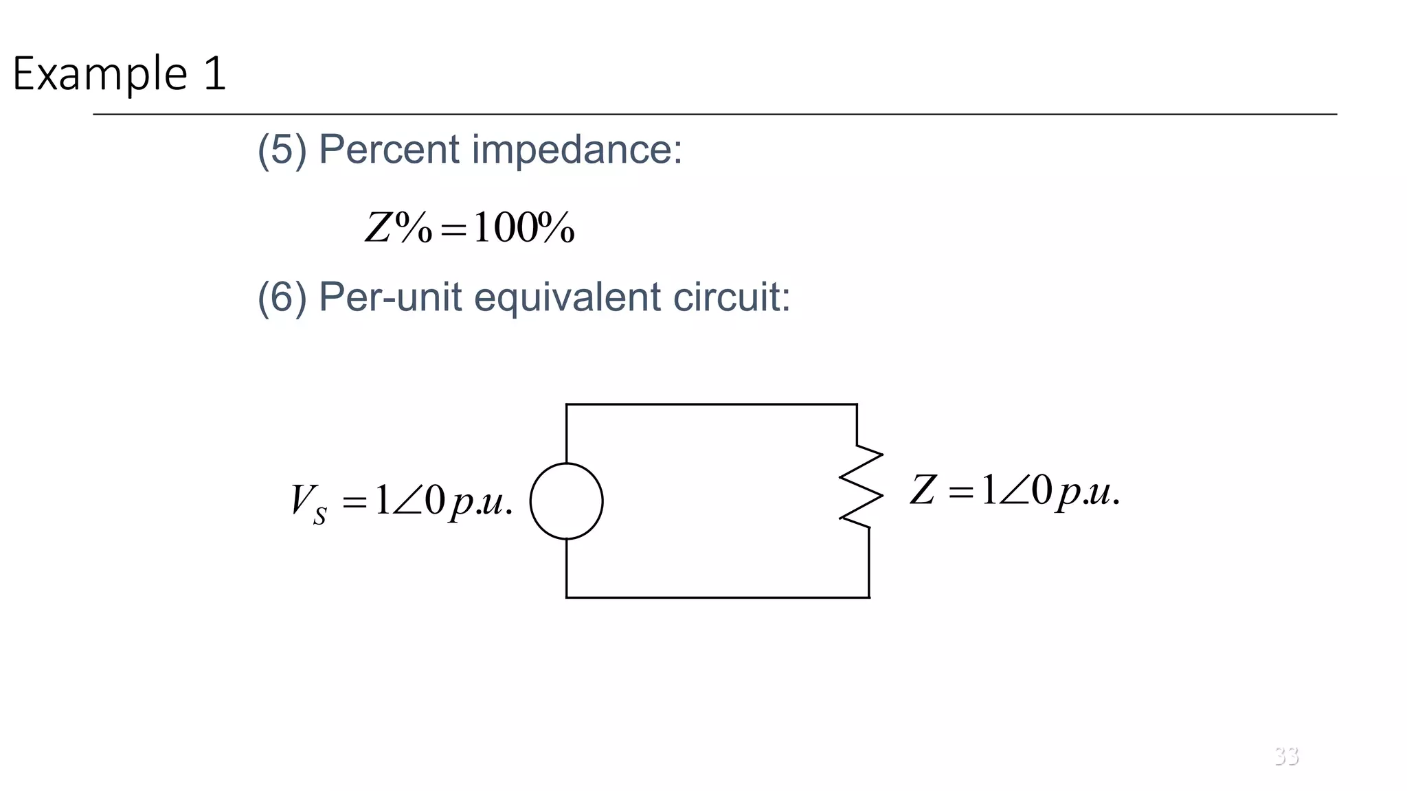 Per unit systems in power systems | PPT
