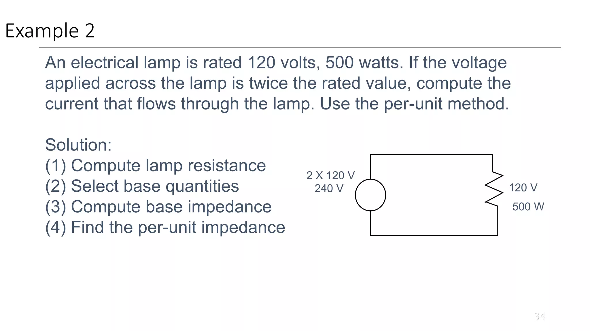 Per unit systems in power systems | PPT