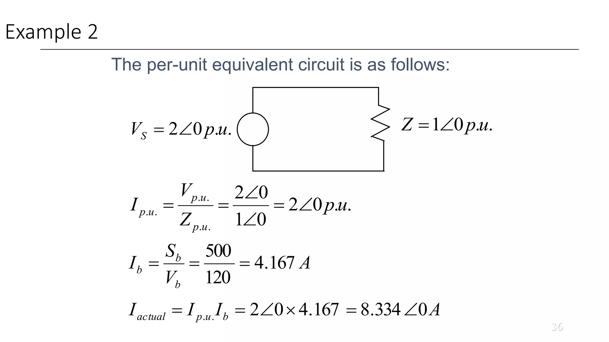 Per unit systems in power systems | PPT