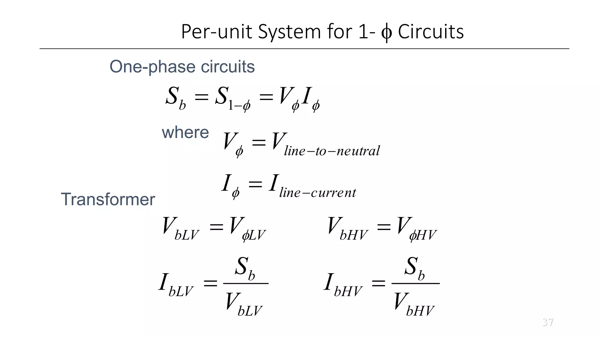 Per unit systems in power systems | PPT