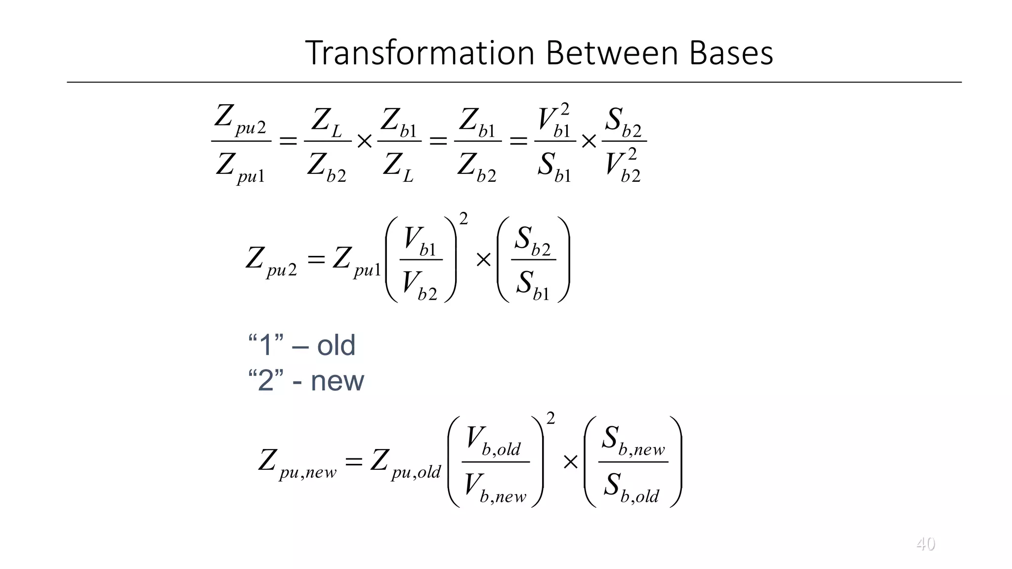 Per unit systems in power systems | PPT