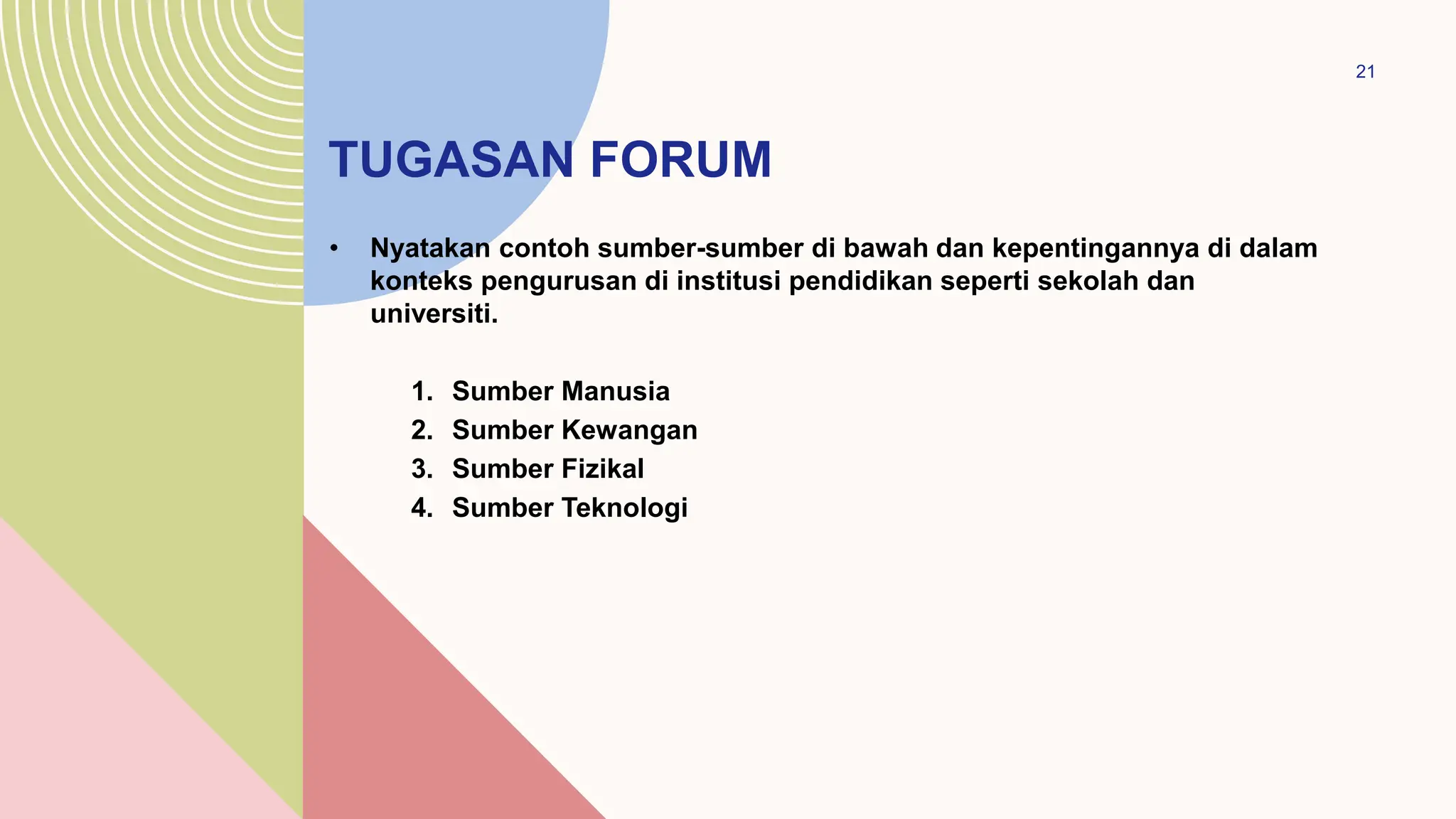 PERUNTUKAN SUMBER DASAR STRATEGI DALAM PENDIDIKAN | PPTX
