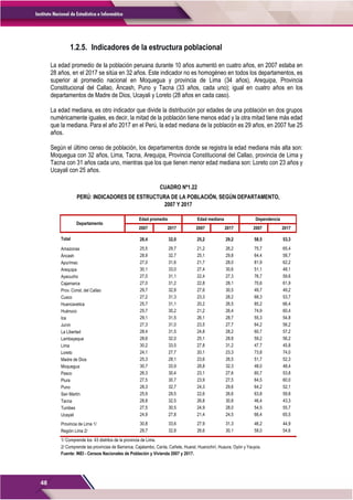 INEI Peru perfil sociodemografico - 2017 | PDF