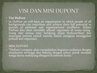 Perusahaan dupont presentation | PPT