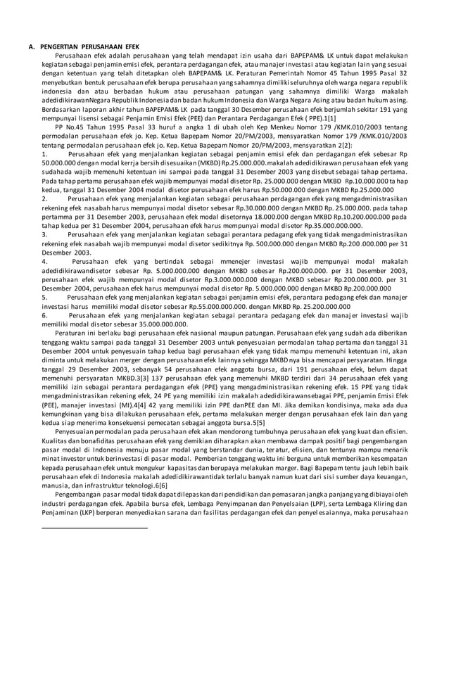 Perusahaan efek | PDF