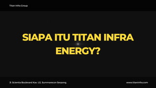 Perusahaan Kontraktor Tambang Titan Infra Energy | PDF