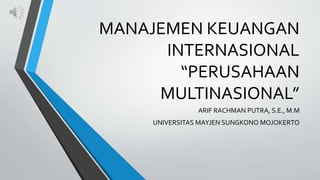 Perusahaan Multinasional | PPTX