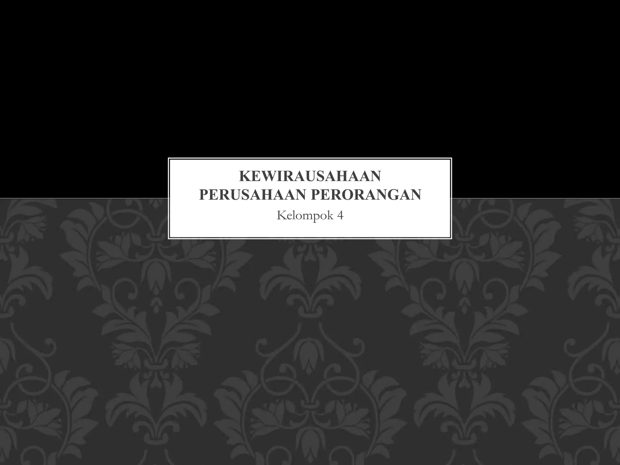 Perusahaan perorangan (PO) | PPTX