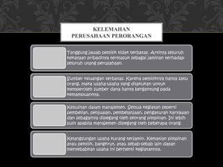 Perusahaan perorangan (PO) | PPTX