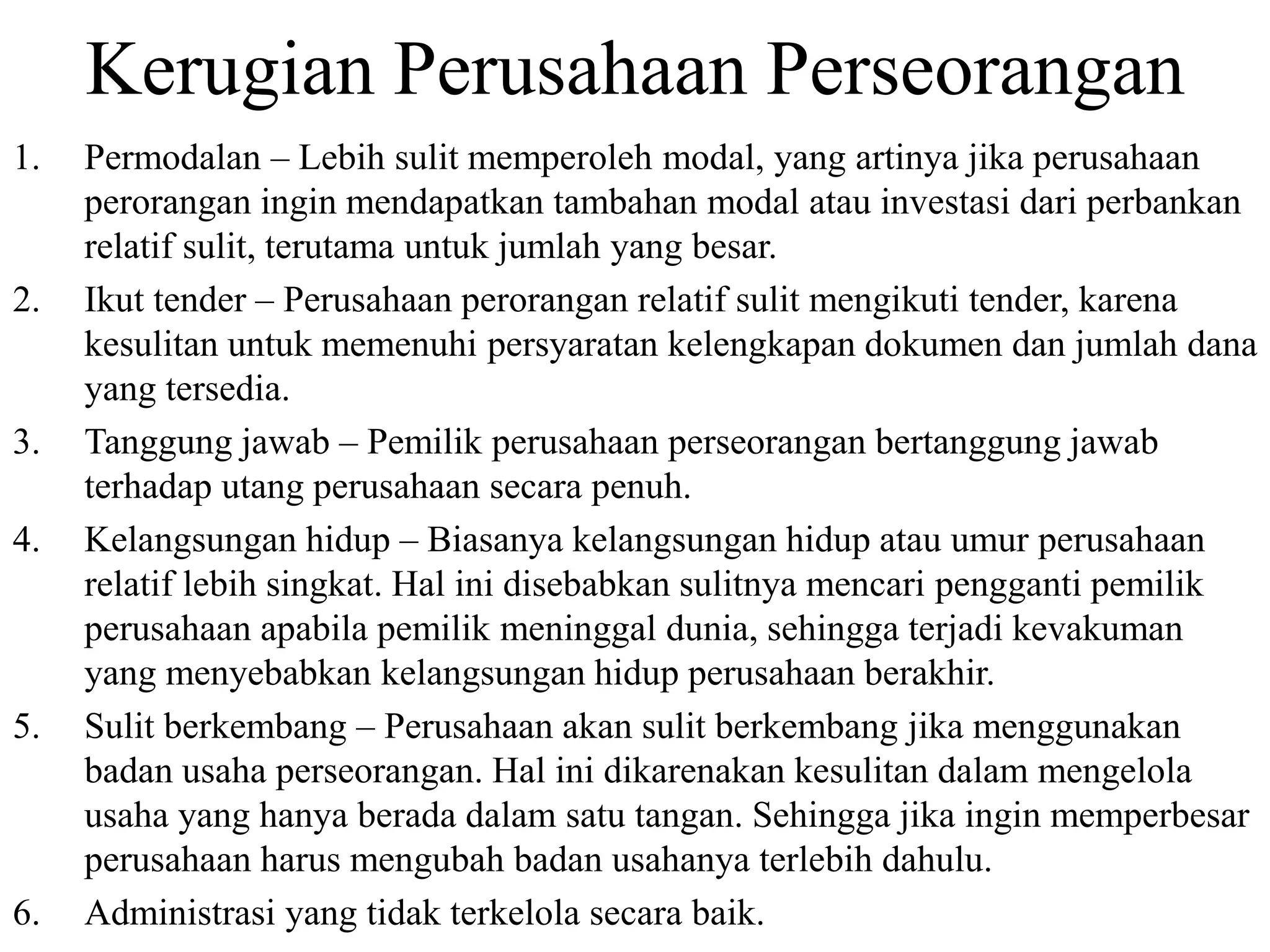 Perusahaan perseorangan (pptx) | PPTX