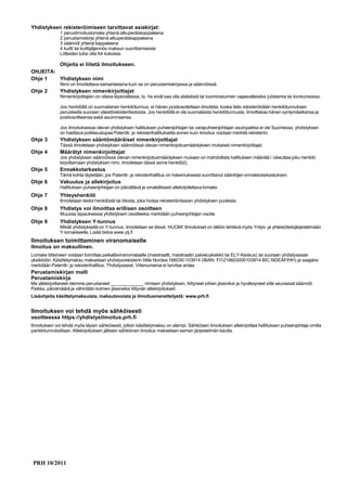 Perusilmoitus yhdistysrekisteriin luonnos 1 | DOC