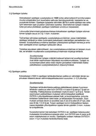 Perusopetuksen vuosityöaikakokeilun neuvottelutulos: muistio ja sopimus ...