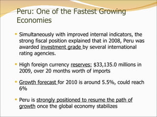 Peru: Trade Overview and Opportunities | PPT