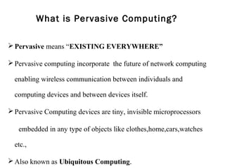 Pervasivecomputing 140422034057-phpapp02 | PPT | Internet of Things ...