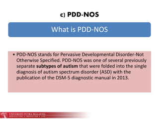 Pervasive developmental disorder | PPTX