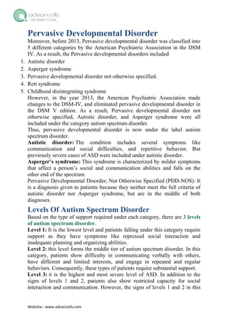 Pervasive Developmental Disorder: causes, symptoms & treatment | PDF