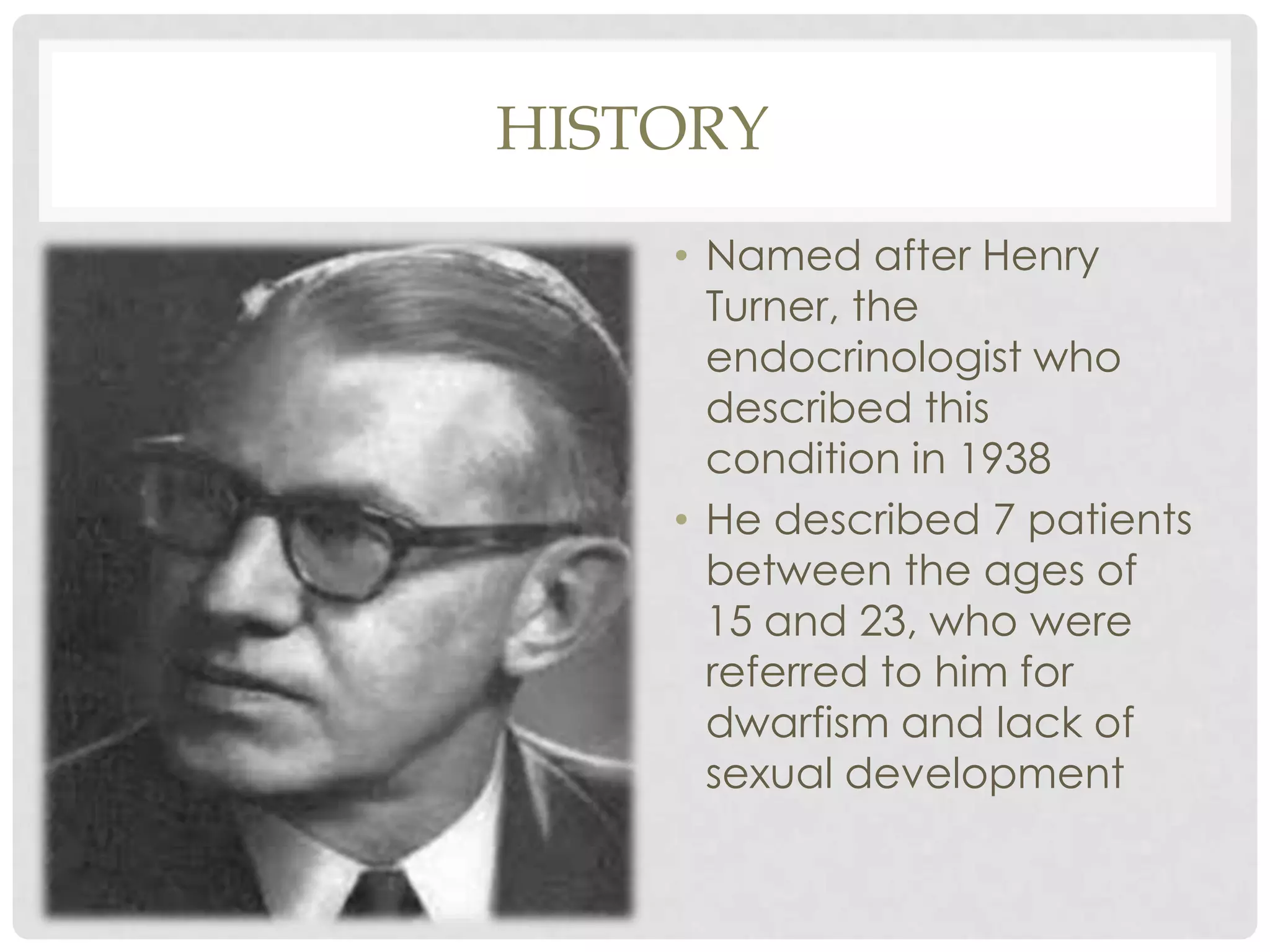 Pervasive developmental disorders (turner syndrome, klinefelter's ...