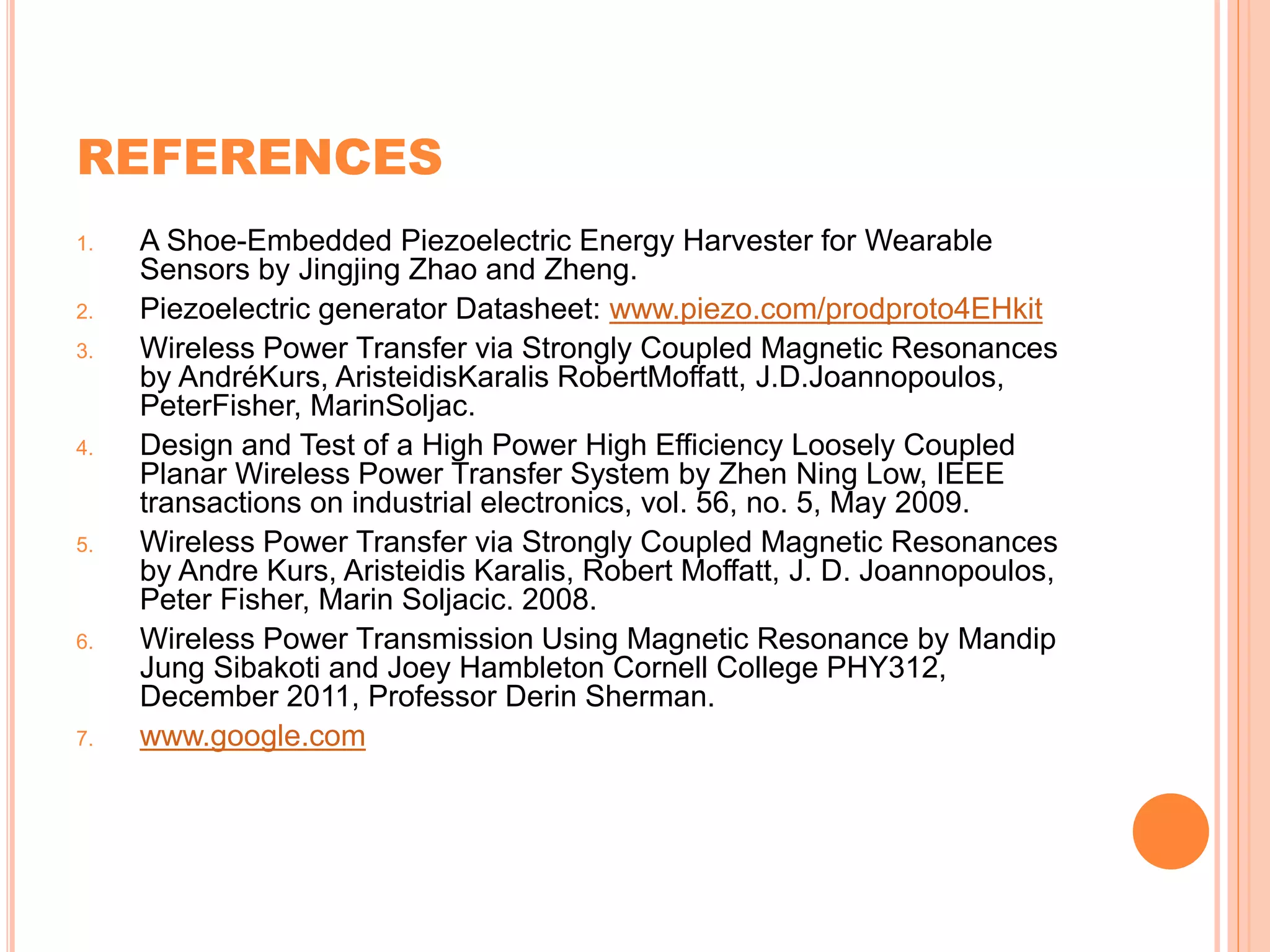 Project Power Shoe: Piezoelectric Wireless Power Transfer - A Mobile ...