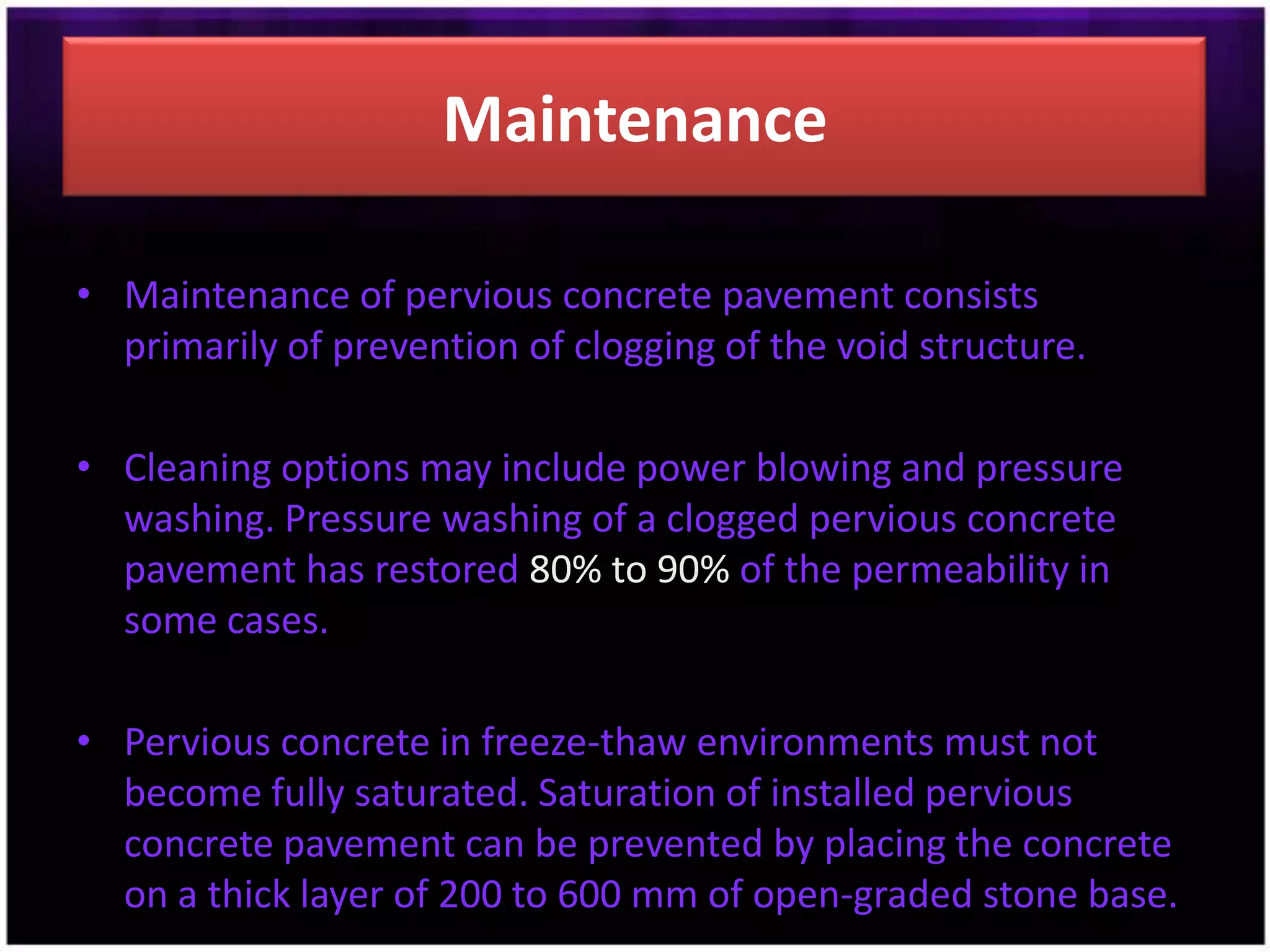 Pervious concrete | PPTX