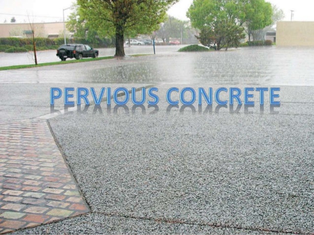 Pervious concrete