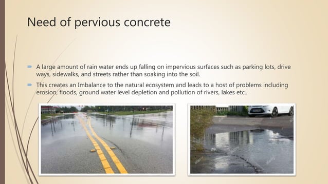 Pervious concrete | PPTX | Geology | Science