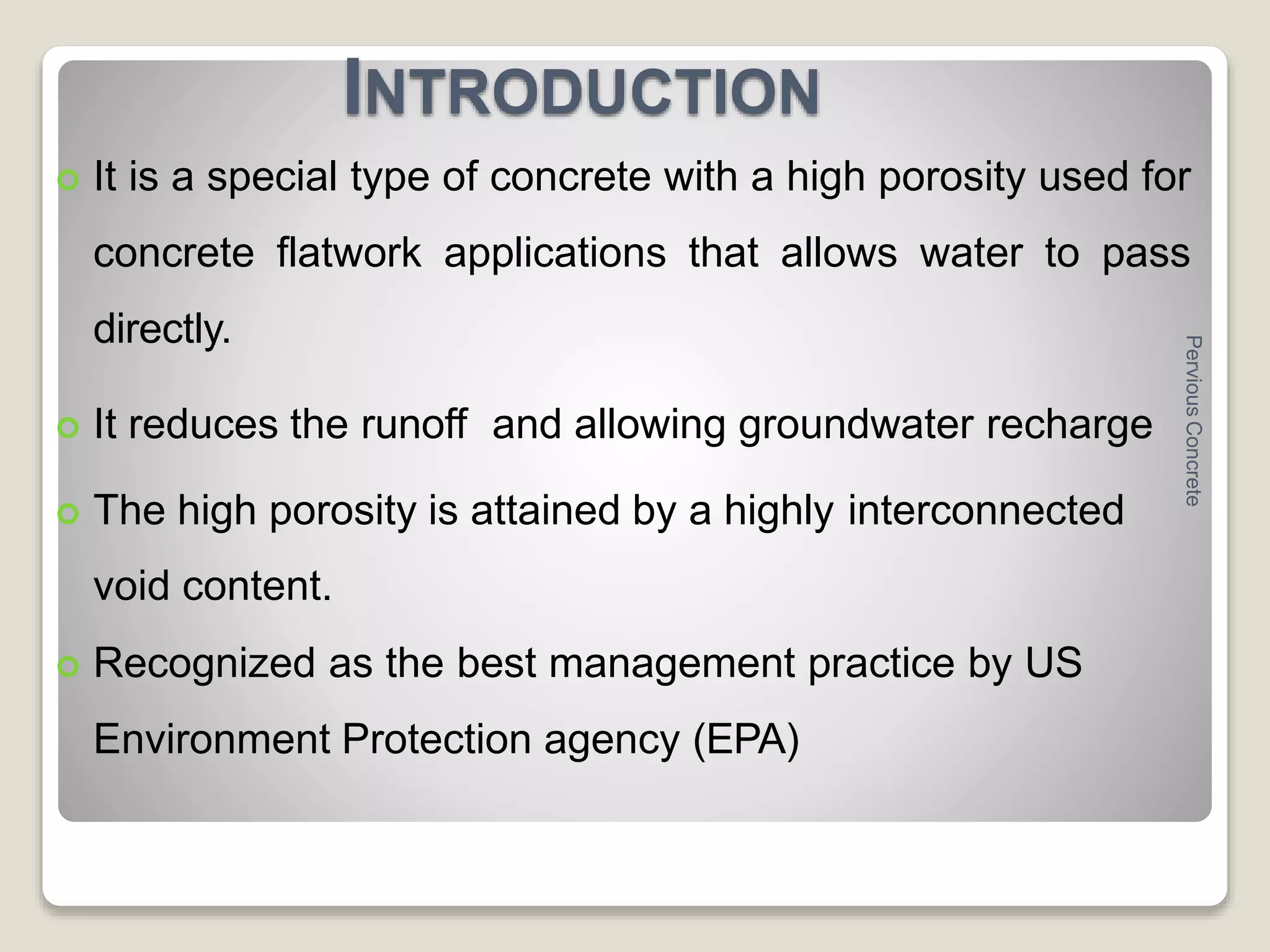 Pervious concrete | PPTX