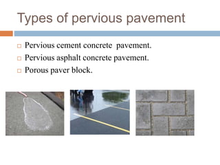 Pervious pavement | PPTX