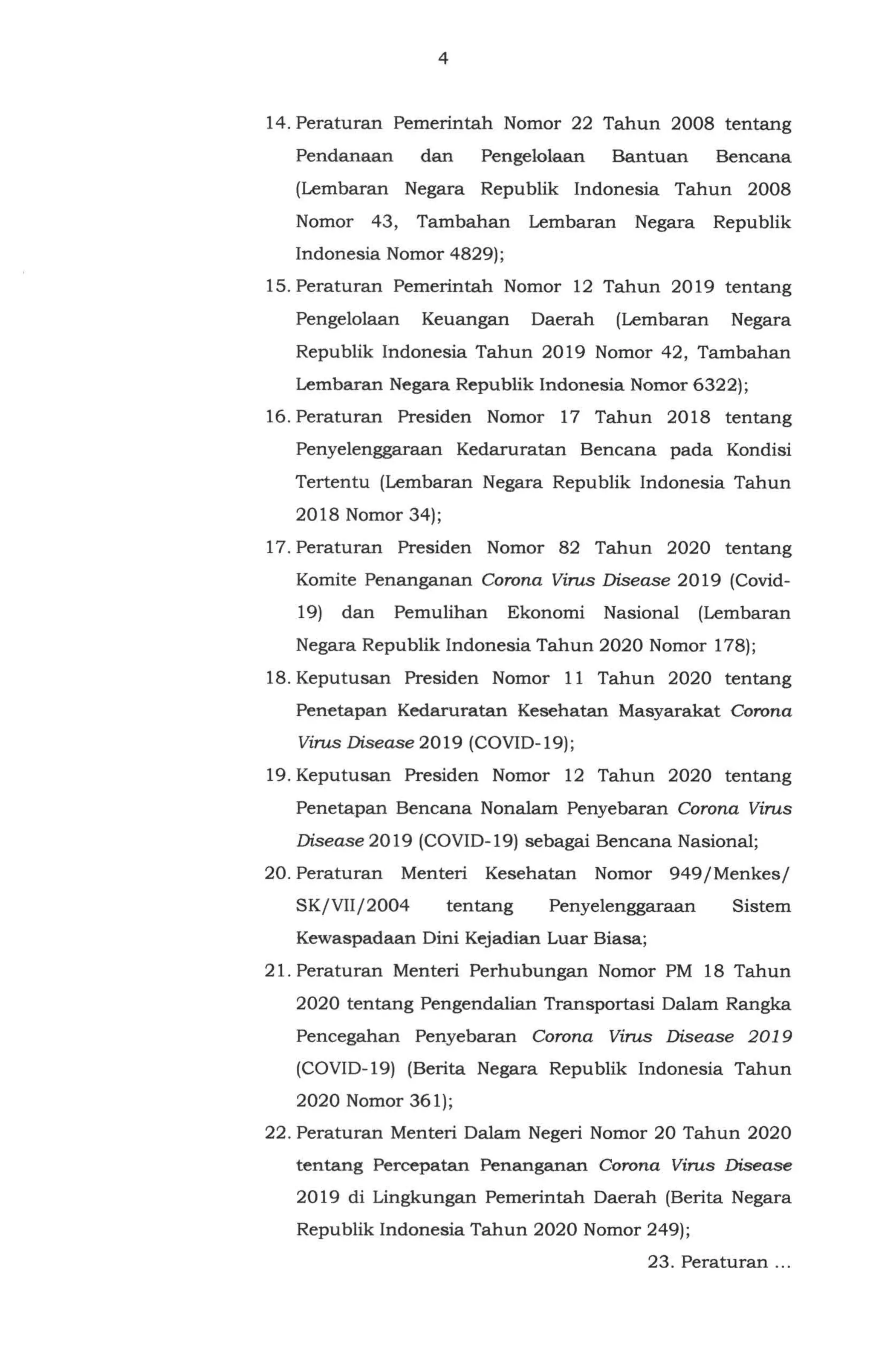 Perwal 96 2021 ttg perubahan ke 4 ppkm lvl 3 | PDF
