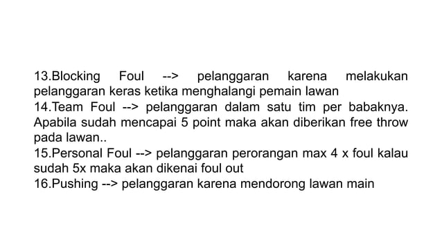 Powerpoint Perwasitan dalam permainan bola basket | PPTX