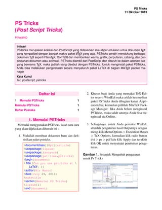 Post Script LaTeX | PDF